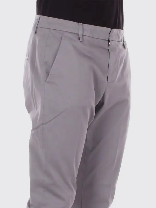 DONDUP Cotton Slim Fit Pants - Grey
