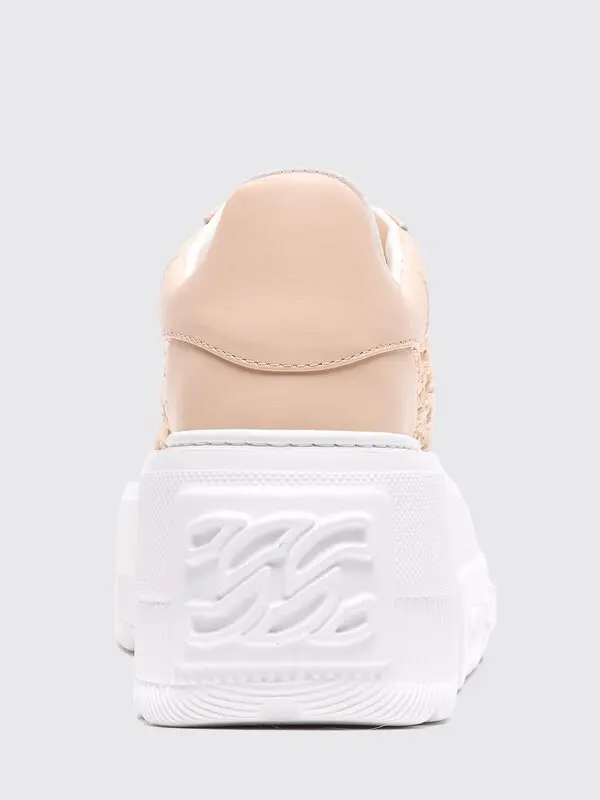 Casadei Nexus Versilia Perforated Vegan Leather Platform Sneakers