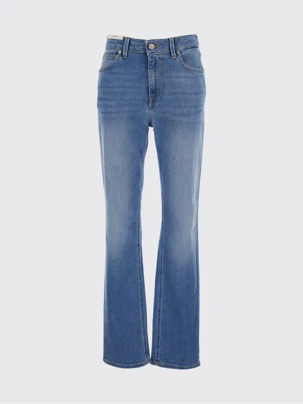 PT TORINO Mid-rise Flared 5-pocket Jeans In Cotton Denim
