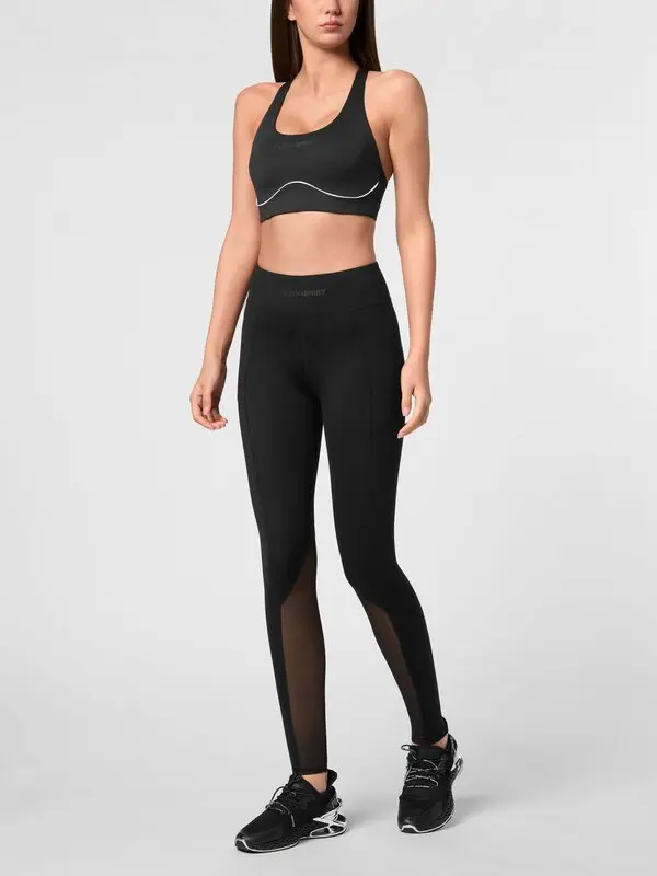 PLEIN SPORT Technical Stretch Fabric Leggings