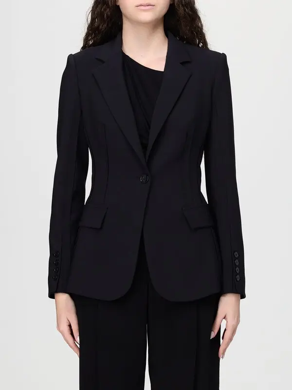 Elisabetta Franchi Slim Single-breasted Blazer - Black