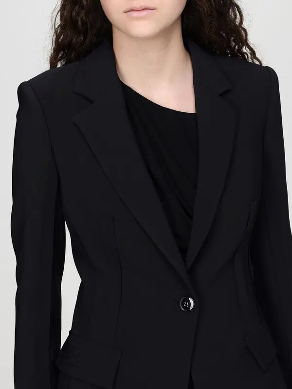 Elisabetta Franchi Slim Single-breasted Blazer - Black