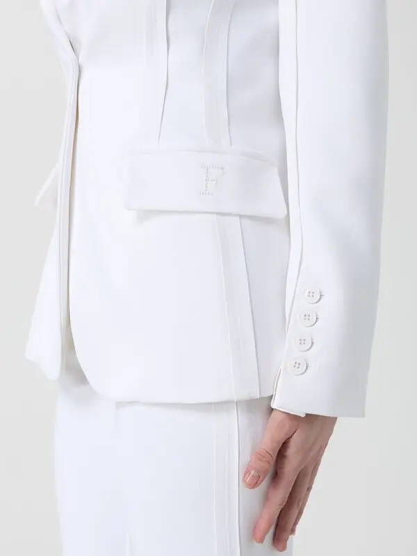 Elisabetta Franchi Slim Single-breasted Blazer