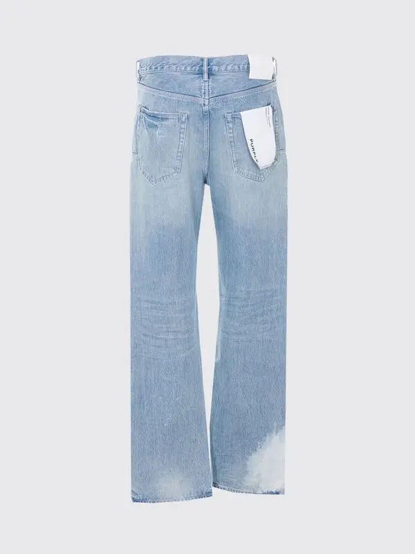PURPLE BRAND Five-pocket Straight-fit Distressed Denim Jeans