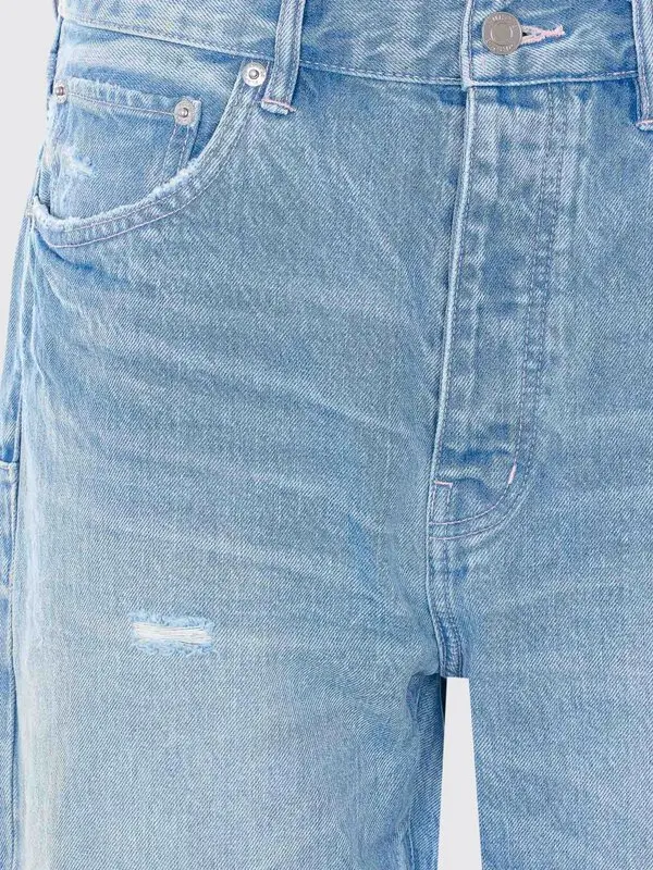 PURPLE BRAND Five-pocket Straight-fit Distressed Denim Jeans