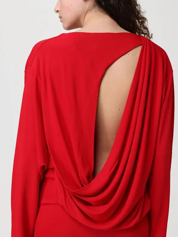 Jacquemus Mistral Mini Dress In Stretch Jersey - Red