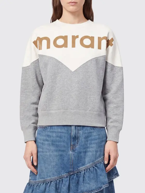 Isabel Marant Étoile Colourblocked Logo Sweatshirt - White