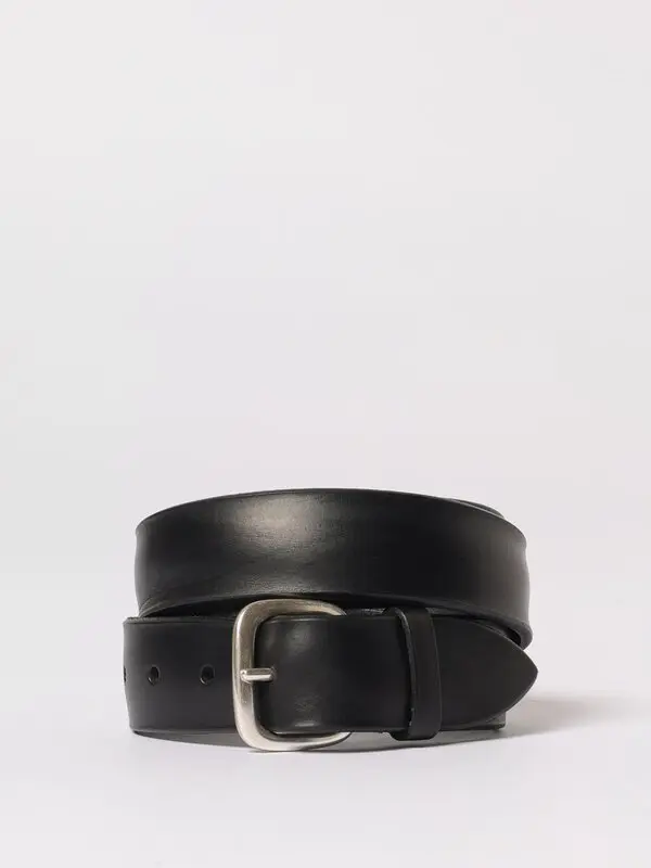 Orciani Classic Leather Belt With Pin Buckle - Black