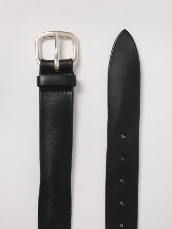 Orciani Classic Leather Belt With Pin Buckle - Black