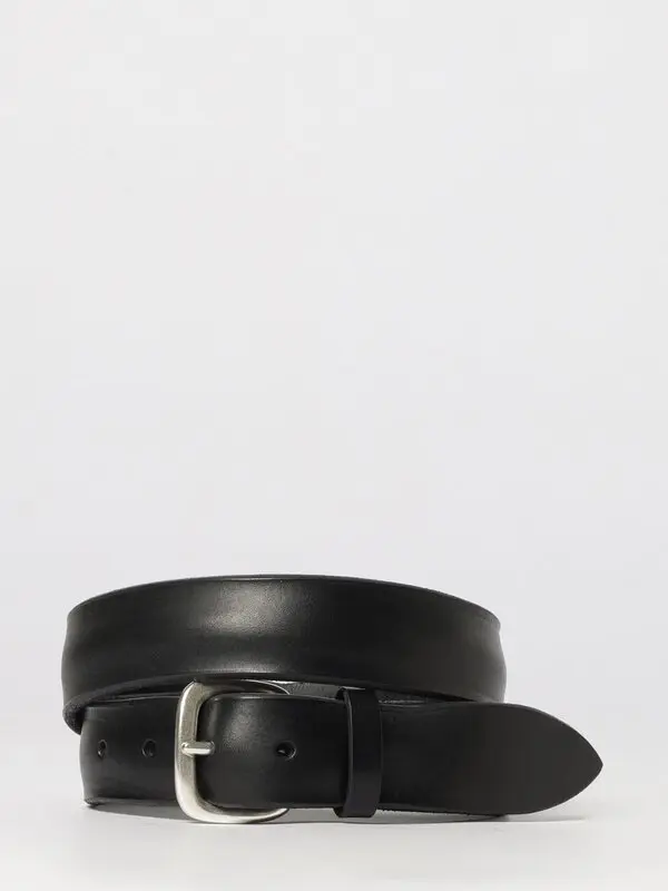 Orciani Classic Leather Belt With Pin Buckle - Black