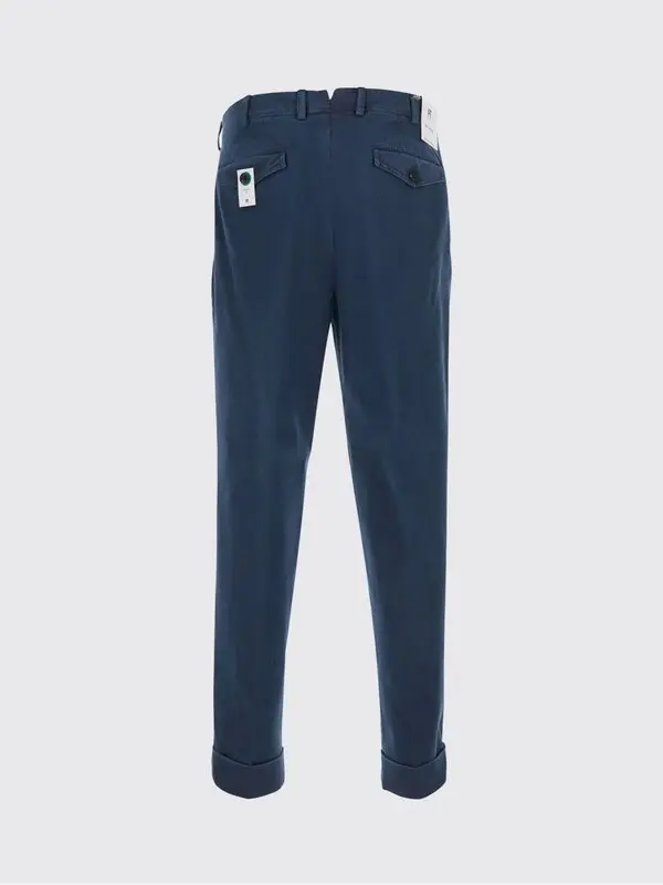 PT TORINO Slim Fit Cotton Chino Trousers With Slash Pockets
