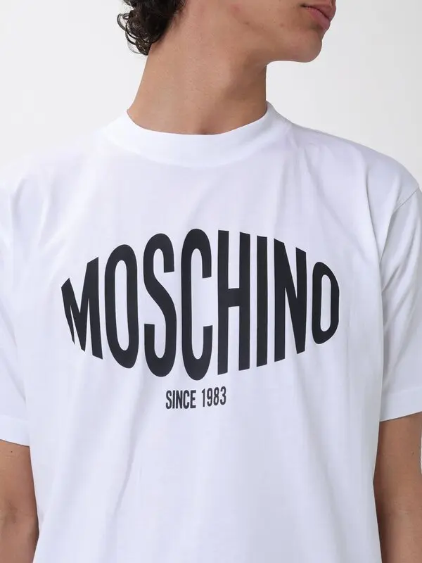 Moschino Cotton T-shirt With Logo - White