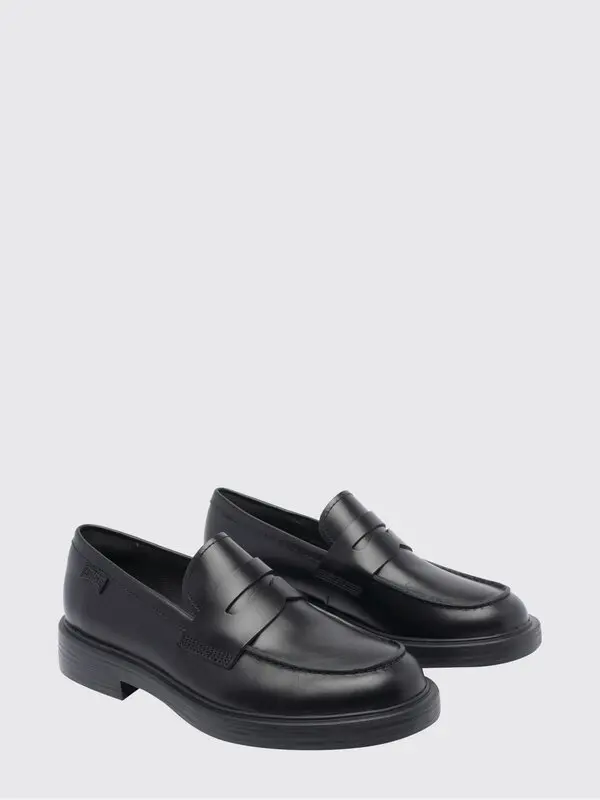 Camper Dean Leather Loafers - Black