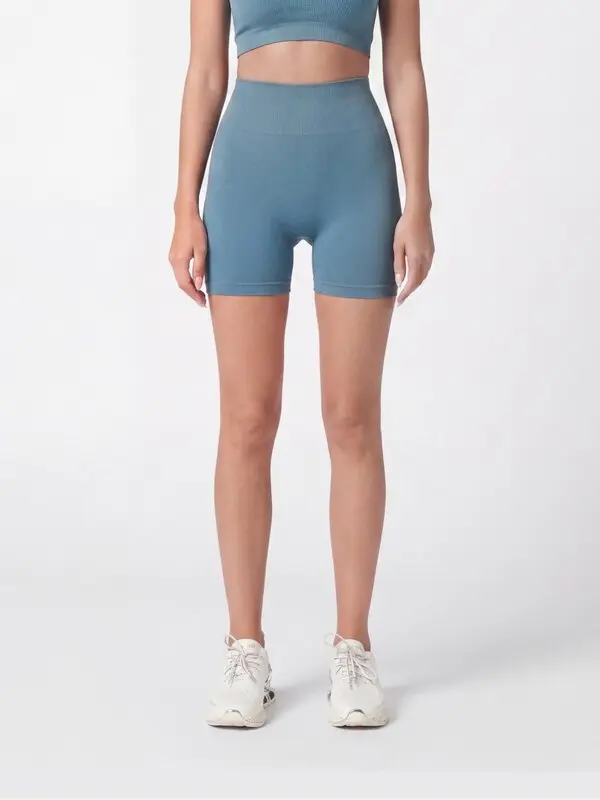 PLEIN SPORT Technical Stretch Fabric Shorts - Gnawed Blue