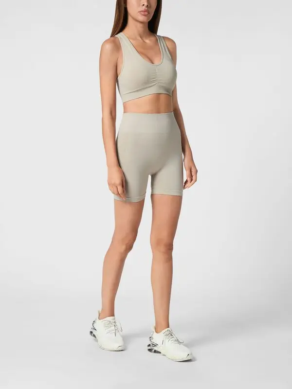 PLEIN SPORT Technical Stretch Fabric Shorts - Grey
