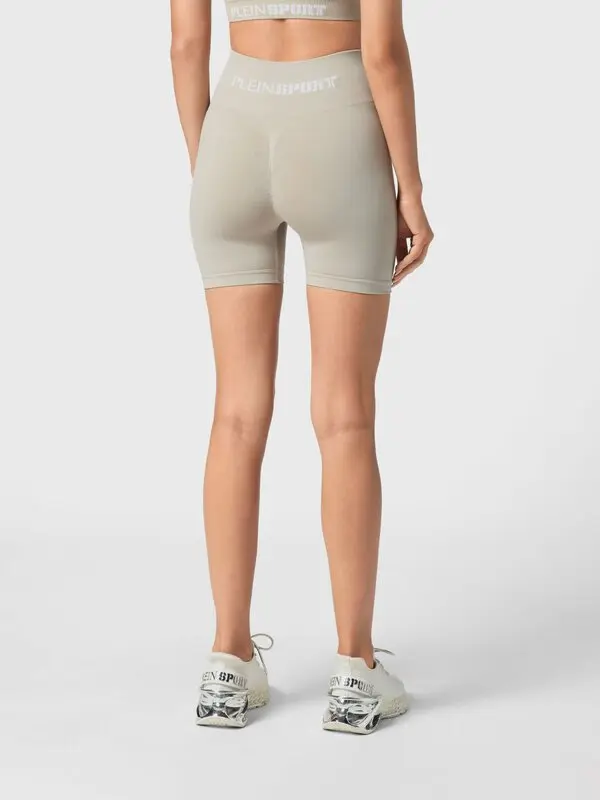 PLEIN SPORT Technical Stretch Fabric Shorts - Grey