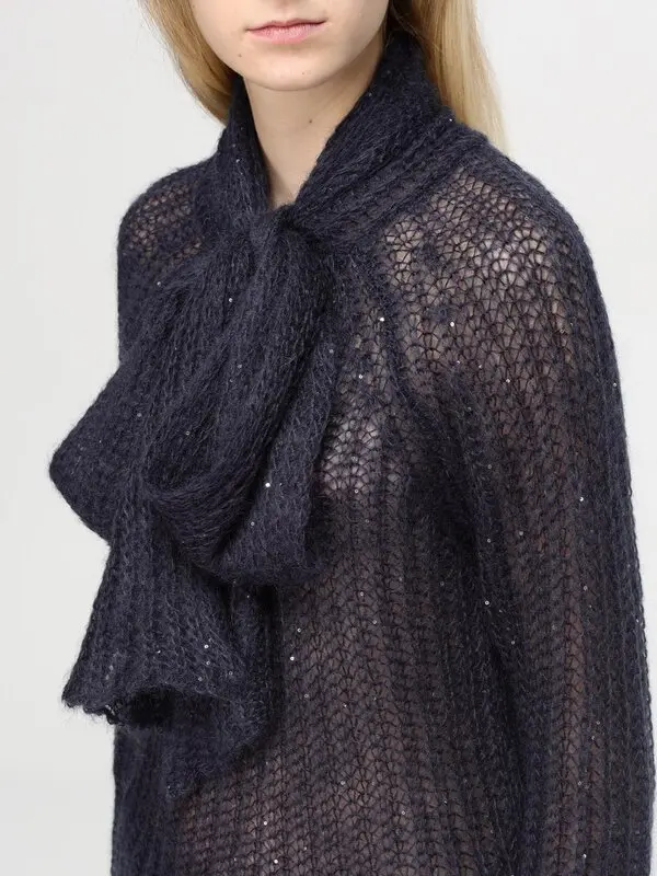 Liviana Conti Knitted Pullover With Embellishments