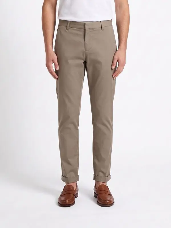 DONDUP Cotton Chino Pants - Sand