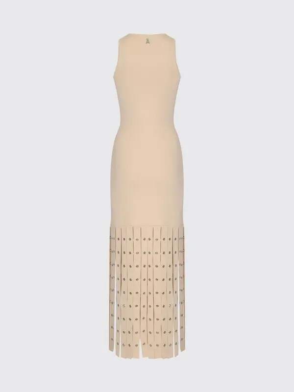 Patrizia Pepe Jersey Midi Dress With Eyelets