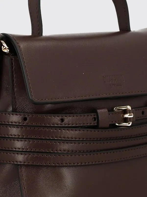 Moschino Tie Me Leather Bag - Brown