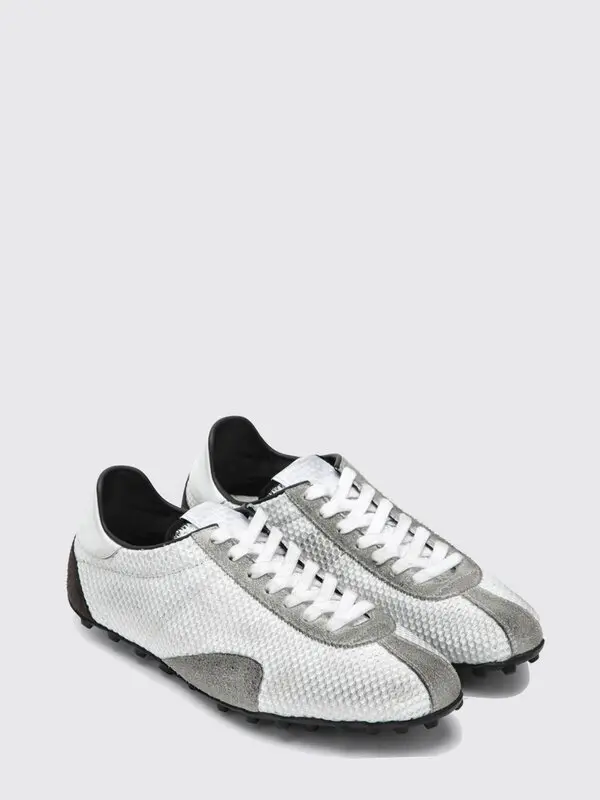 MAISON MARGIELA Sprinters Bi Mesh And Suede Sneakers