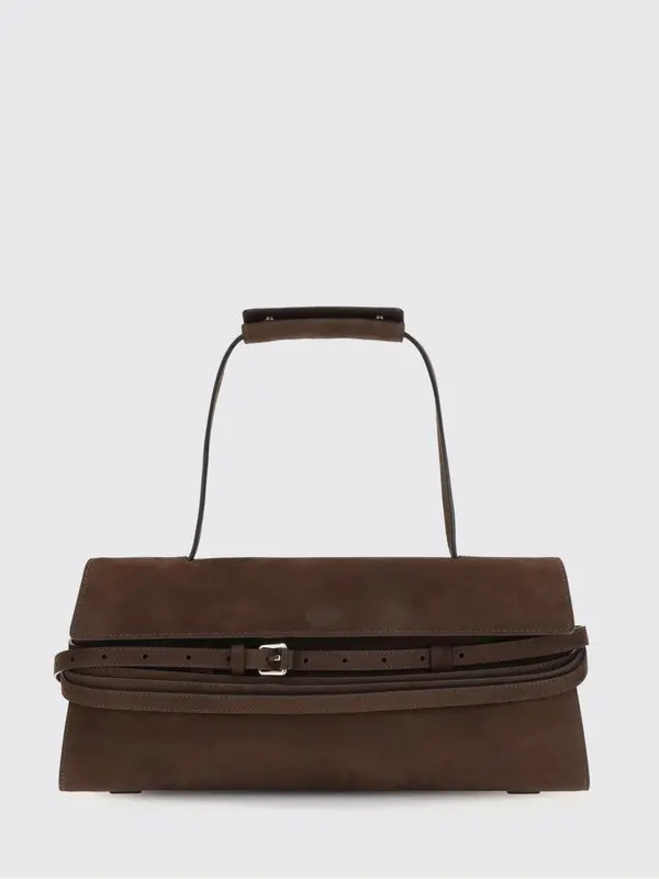 Moschino Tie Me Suede Bag - Brown