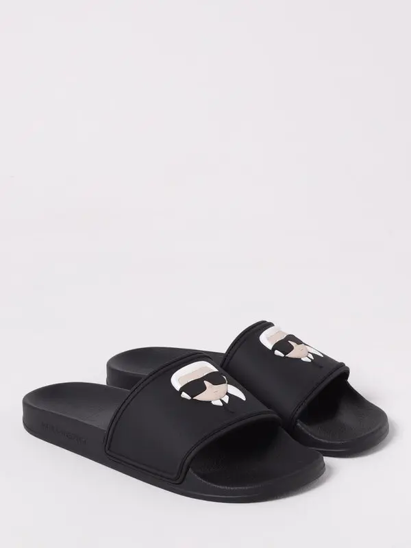 Karl Lagerfeld Embossed Logo Slides
