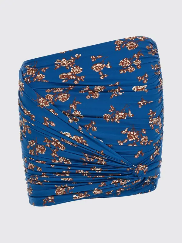 Magda Butrym Floral Print Mini Jersey Skirt
