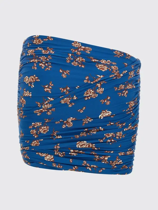 Magda Butrym Floral Print Mini Jersey Skirt