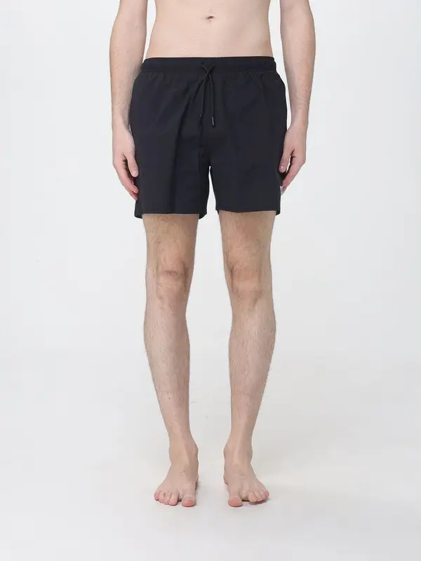 Emporio Armani Nylon Boxer Swim Shorts - Black