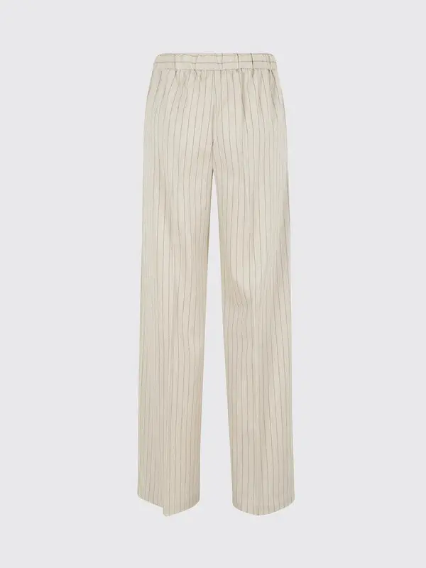 CIRCOLO 1901 Striped Stretch-cotton Palazzo Trousers With Drawstring