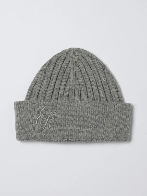 Emporio Armani Ribbed Beanie - Grey