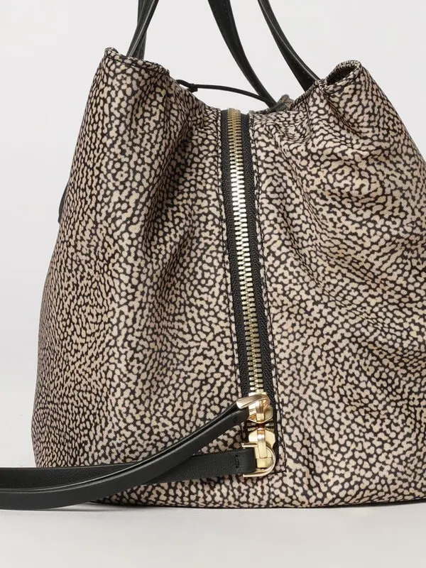 Borbonese Recycled Nylon Polka Dot Pattern Crossbody Bag