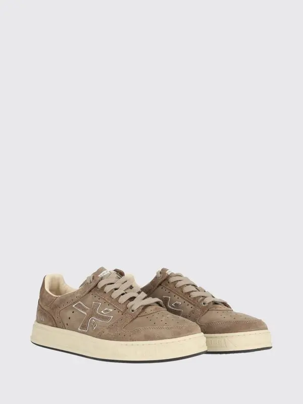 Premiata Quinn Leather Sneakers - Beige