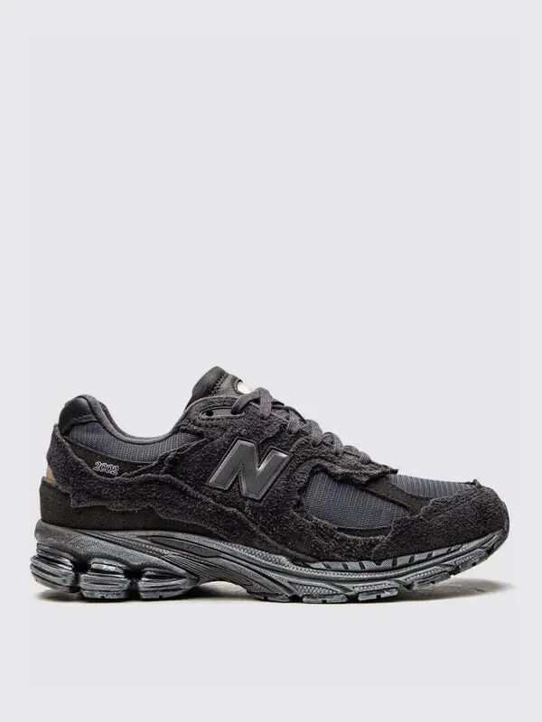 NEW BALANCE 2002 Sneakers In Suede And Mesh - Black