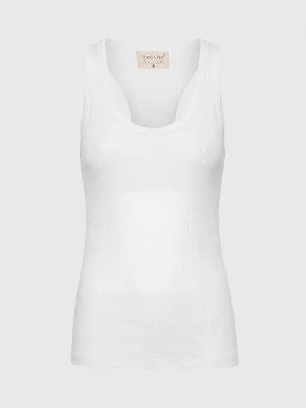 Patrizia Pepe Viscose Blend Tank Top - White