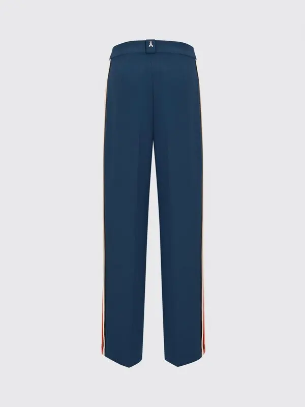 Patrizia Pepe Cotton Blend Tailored Trousers - Blue