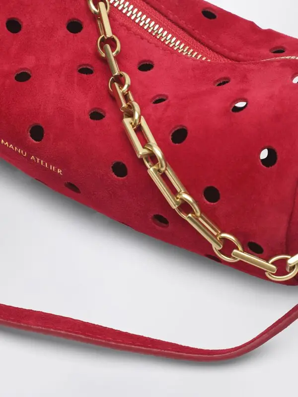 Manu Atelier Cylinder Shoulder Bag - Red