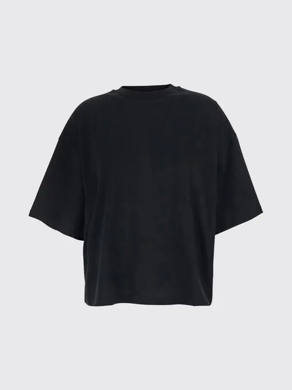 TELA Relaxed Fit Cotton T-shirt With Crew Neck And Dropped Shoulders