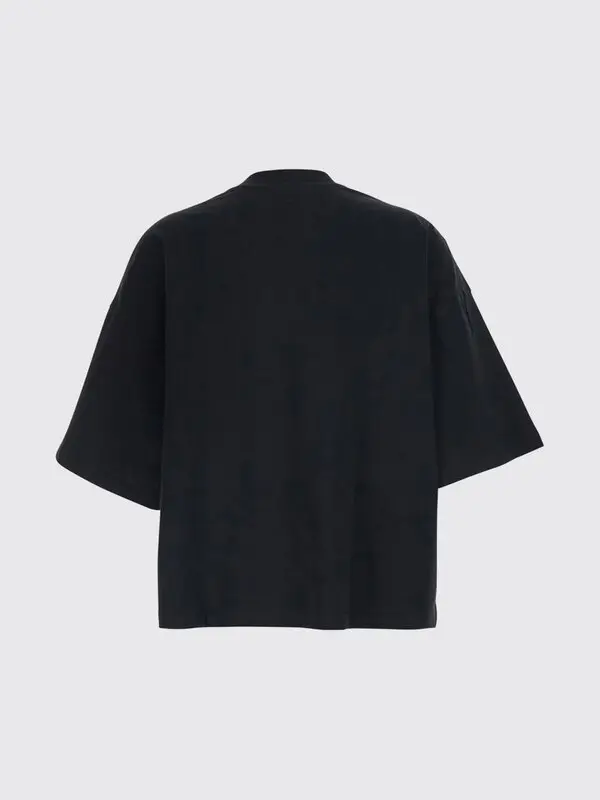 TELA Relaxed Fit Cotton T-shirt With Crew Neck And Dropped Shoulders