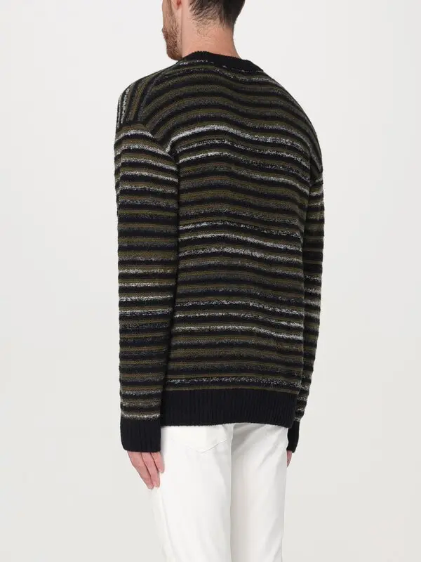 BOSS Striped Crew Neck Pullover