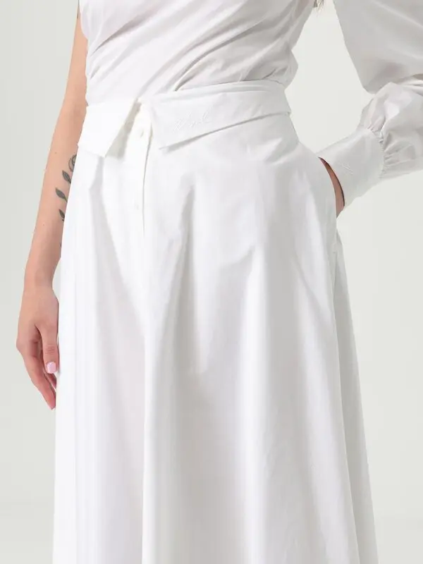 Karl Lagerfeld Midi Skirt With Button Detailing