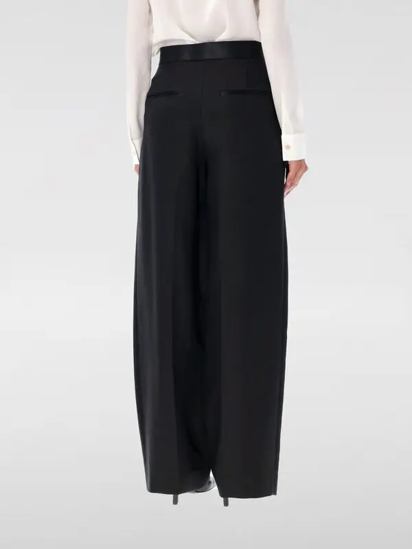 Khaite Wide Leg Trousers With Zip Front