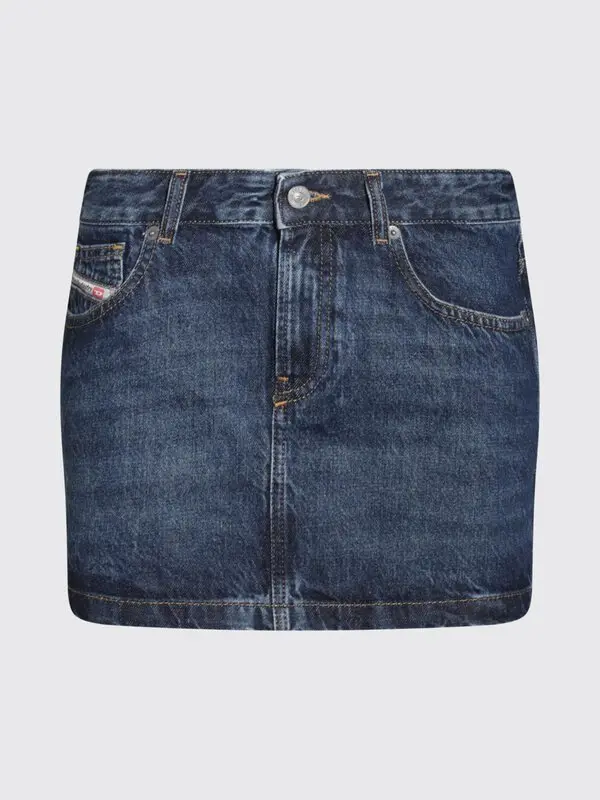 DIESEL® De-ron Mini Skirt In Denim