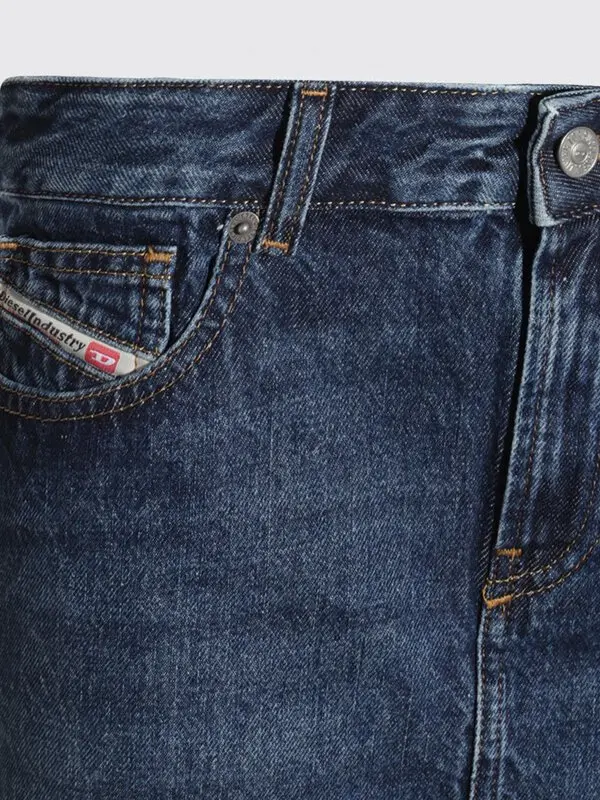 DIESEL® De-ron Mini Skirt In Denim