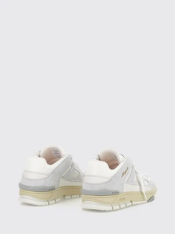 Axel Arigato Area Lo Fluffy Leather And Suede Sneakers - Grey