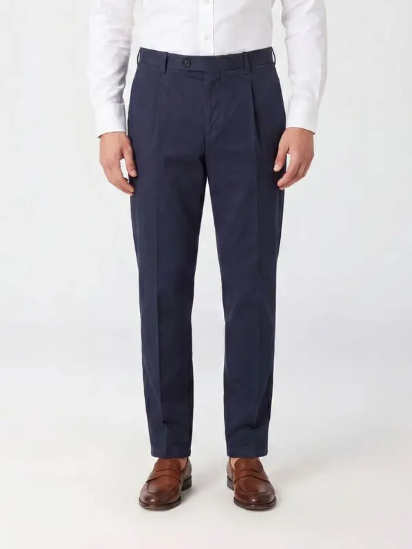 Eleventy Tailored Stretch Cotton Trousers