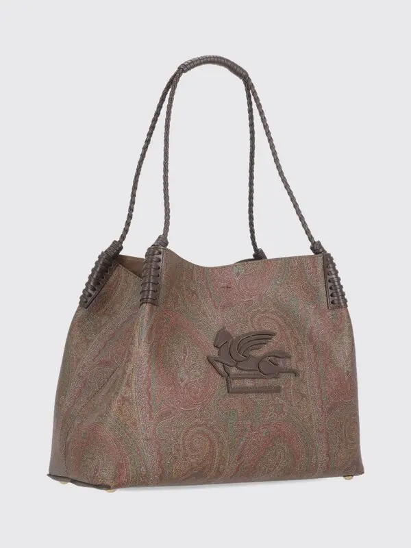Etro Libra Coated Cotton Bag With Paisley Print