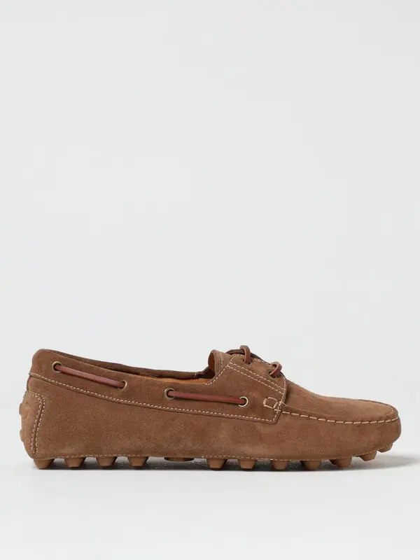 TOD'S Gommino Bubble Suede Loafers - Brown