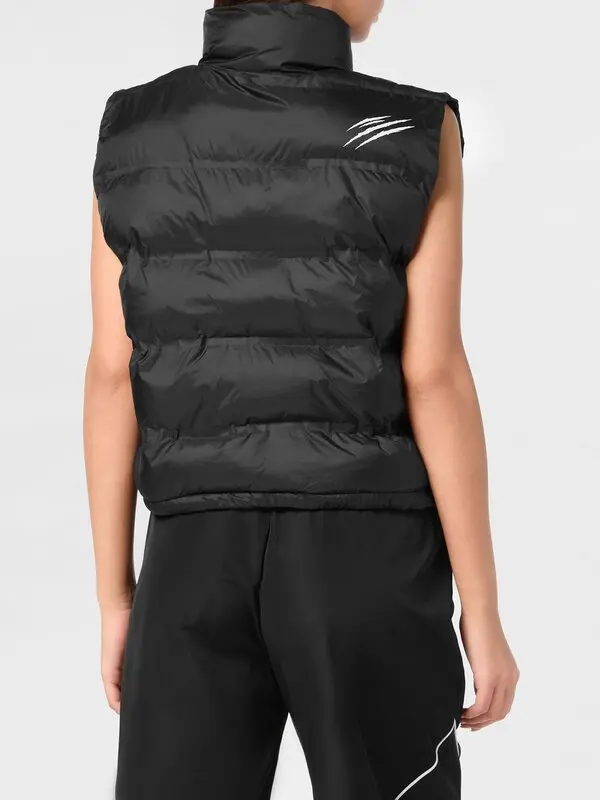PLEIN SPORT Padded Nylon Vest - Black